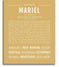 Mariel | Name Art Print – Name Stories