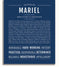 Mariel | Name Art Print – Name Stories