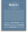 Mariel | Name Art Print – Name Stories