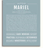 Mariel | Name Art Print – Name Stories