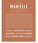 Marielle | Name Art Print – Name Stories