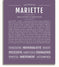 Mariette | Name Art Print – Name Stories