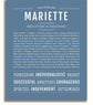 Mariette | Name Art Print – Name Stories