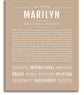 Marilyn Personalized Name Meaning Art Prints – Name Stories