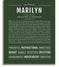 Marilyn | Name Art Print – Name Stories