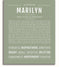 Marilyn Personalized Name Meaning Art Prints – Name Stories