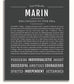 Marin | Name Art Print – Name Stories