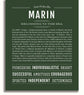 Marin | Name Art Print – Name Stories