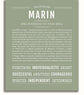Marin | Name Art Print – Name Stories