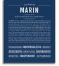 Marin | Name Art Print – Name Stories