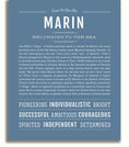 Marin | Name Art Print – Name Stories