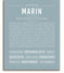 Marin | Name Art Print – Name Stories
