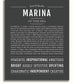 Marina | Name Art Print – Name Stories