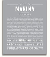 Marina | Name Art Print – Name Stories