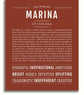 Marina | Name Art Print – Name Stories