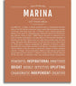 Marina | Name Art Print – Name Stories