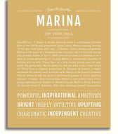 Marina | Name Art Print – Name Stories