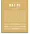 Marina | Name Art Print – Name Stories