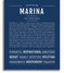 Marina | Name Art Print – Name Stories