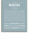 Marina | Name Art Print – Name Stories