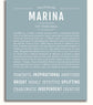 Marina | Name Art Print – Name Stories