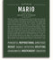 Mario | Name Art Print – Name Stories