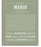 Mario Personalized Name Meaning Art Prints – Name Stories