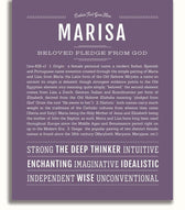 Marisa | Name Art Print – Name Stories