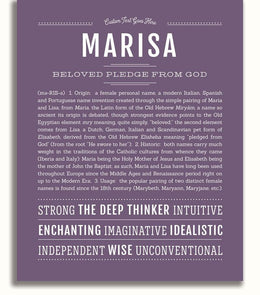 Marisa | Name Art Print – Name Stories