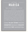Marisa | Name Art Print – Name Stories