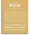 Marisa | Name Art Print – Name Stories