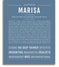 Marisa | Name Art Print – Name Stories