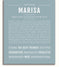Marisa | Name Art Print – Name Stories