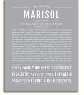 Marisol | Name Art Print – Name Stories
