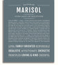 Marisol Personalized Name Meaning Art Prints – Name Stories