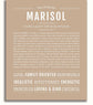 Marisol Personalized Name Meaning Art Prints – Name Stories