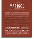 Marisol | Name Art Print – Name Stories