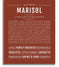 Marisol | Name Art Print – Name Stories
