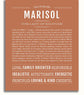 Marisol | Name Art Print – Name Stories