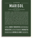 Marisol | Name Art Print – Name Stories