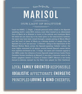 Marisol | Name Art Print – Name Stories