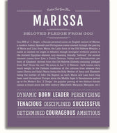 Marissa | Name Art Print – Name Stories