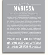 Marissa | Name Art Print – Name Stories