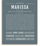 Marissa | Name Art Print – Name Stories