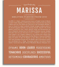 Marissa | Name Art Print – Name Stories