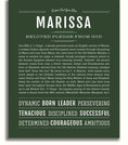 Marissa | Name Art Print – Name Stories
