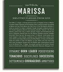 Marissa | Name Art Print – Name Stories