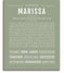 Marissa | Name Art Print – Name Stories
