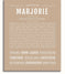 Marjorie | Name Art Print – Name Stories