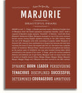 Marjorie | Name Art Print – Name Stories